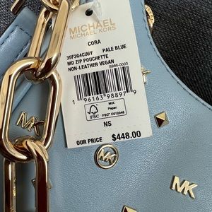 Michael Kors | Bags | Nwt Michael Kors Cora Medium Zip Pouchette ...